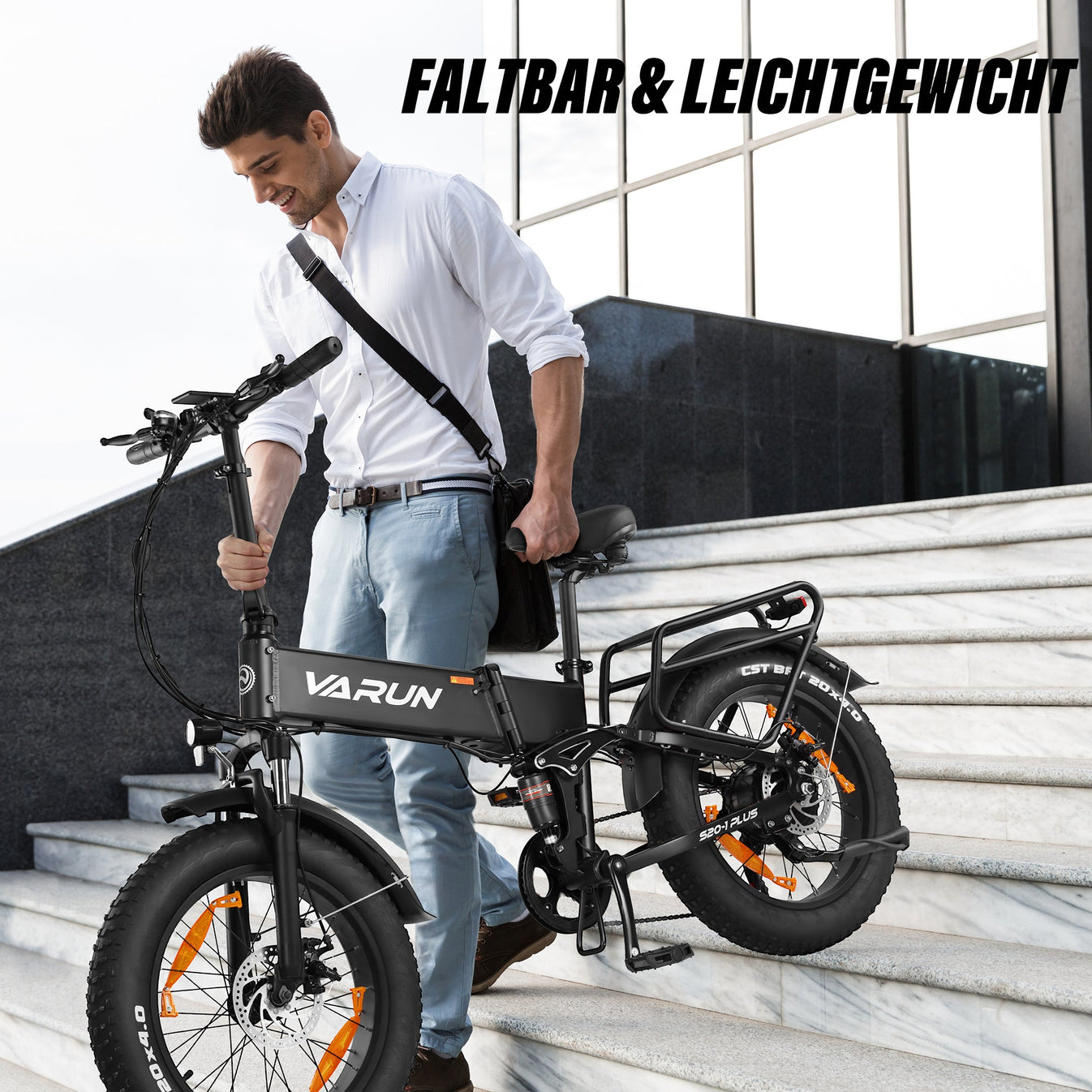 VARUN S20-1 PULS 500W Motor Folding Electric Bike 60-100KM Range 48V ...